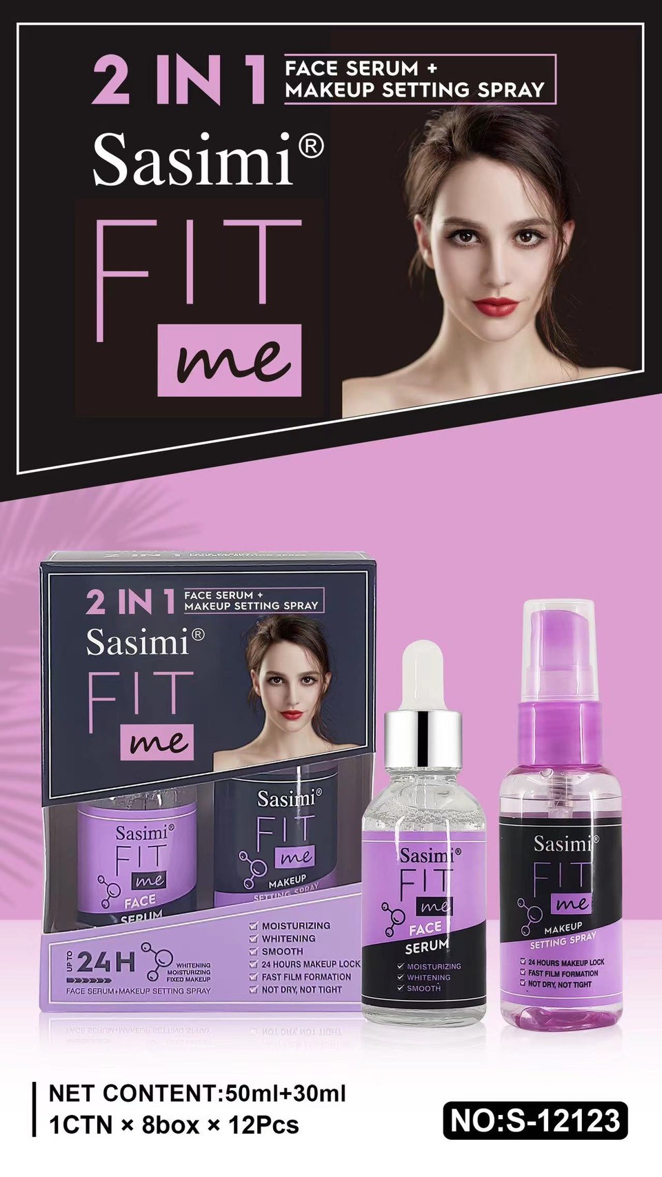 Sasimi 2in1 Fit Me Face Serum + Makeup Setting Spray - JaejuShop ร้านเจ ...